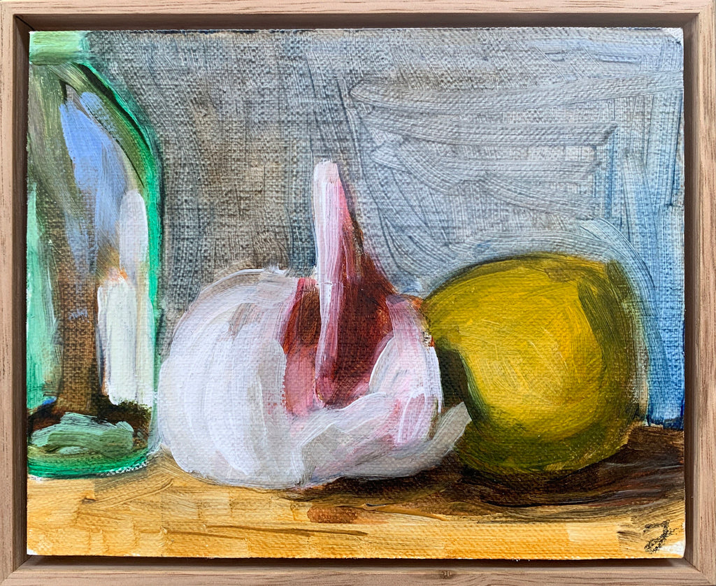 Garlic, Lemon, Glass Bottle – Art to Art